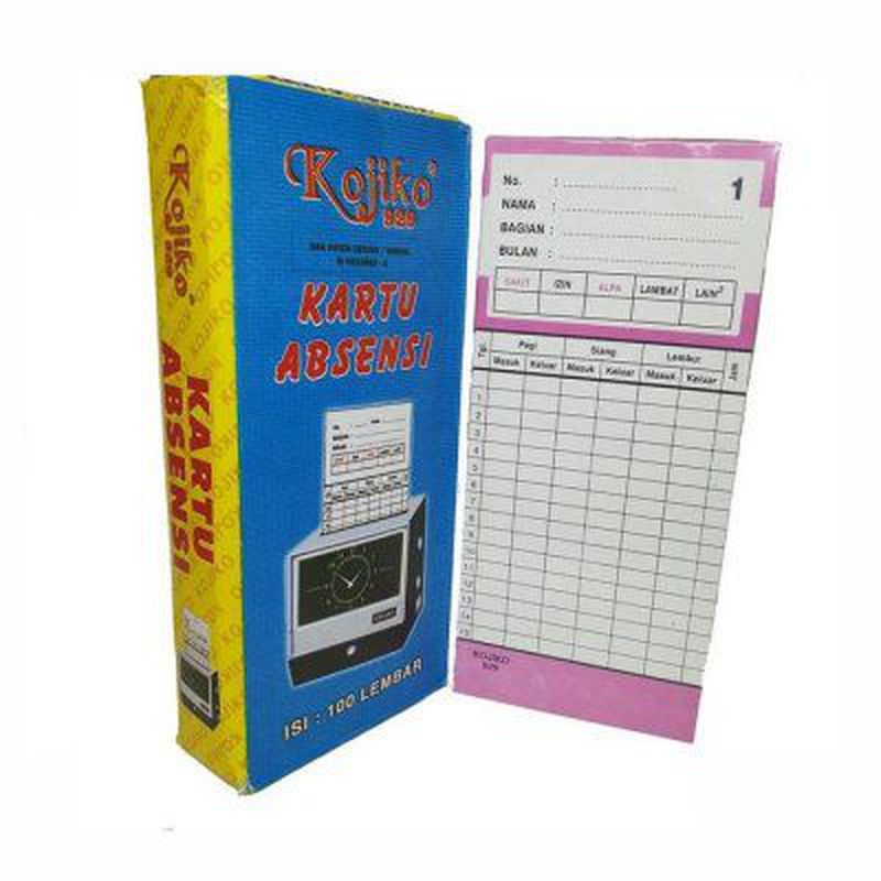 KARTU ABSENSI 100 LEMBAR KOJIKO 929 (ATK)