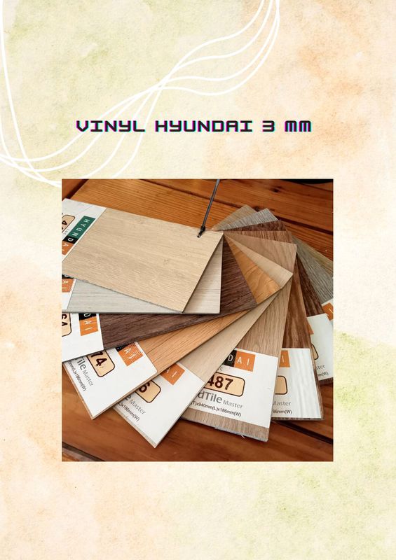 Luxury Lantai Flooring Vinyl Korea Hyundai Goldtile Master Plank 3 mm ...