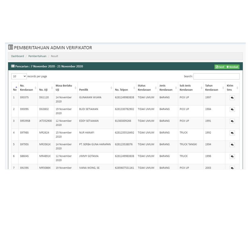 Biaya Sewa Server Cloud Aplikasi SIM PKB / Tahun