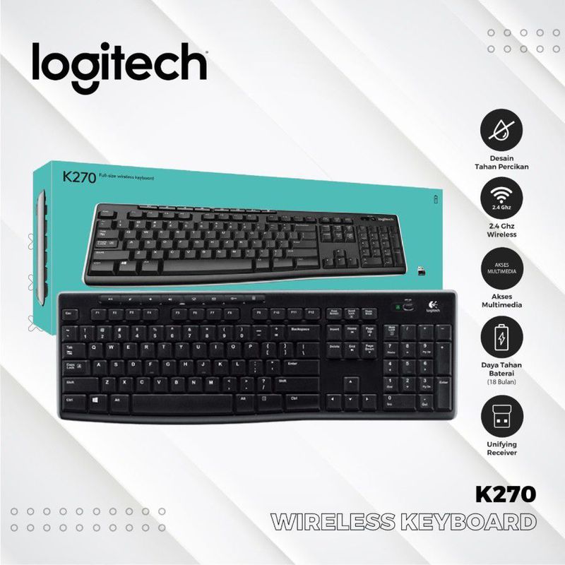 Keyboard LOGITECH WIRELESS K270