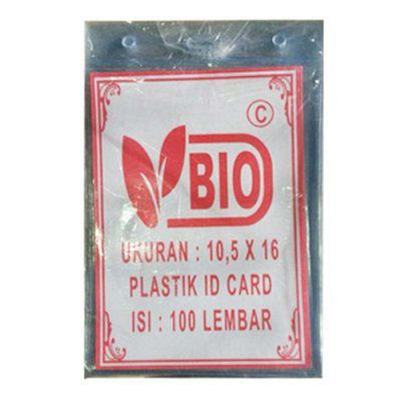 PLASTIK ID CARD BIO 10,5 CM X 16 CM 100 PCS (ATK)