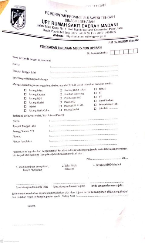 CETAKAN FORMULIR LEMBARAN PENGGUNAAN OBAT (REKONSILIASI OBAT)