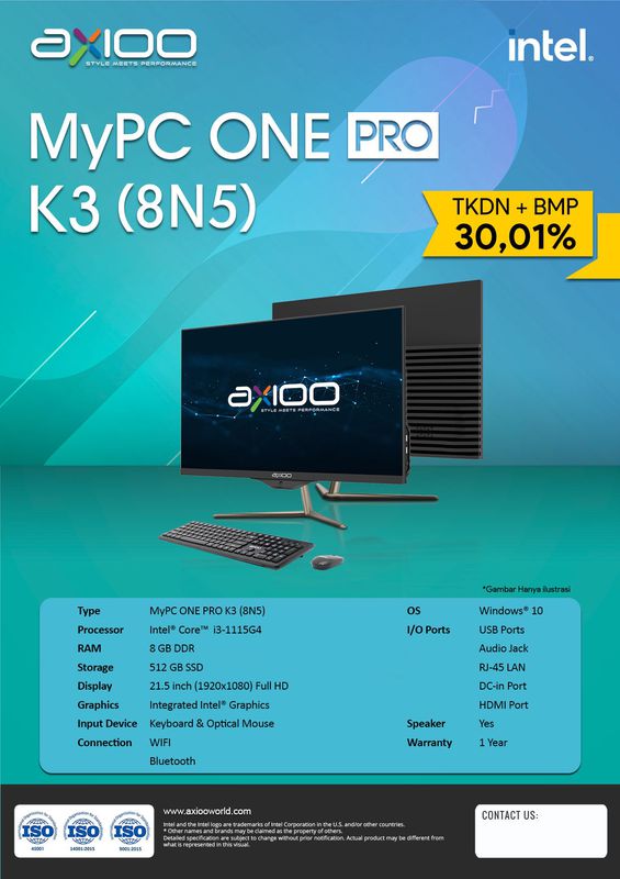 Axioo MyPC One Pro K3 (8N5)