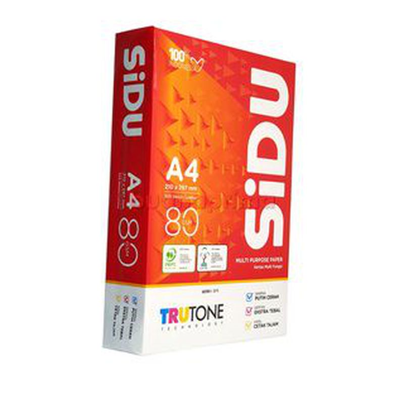 Kertas HVS A4 80 gsm Sidu