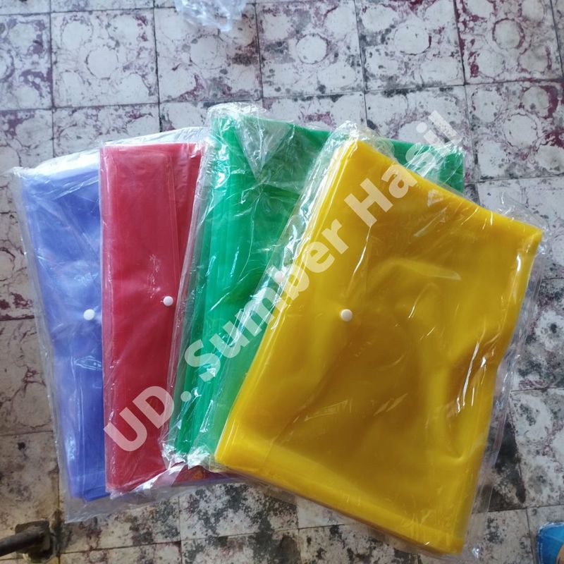 Map Plastik Kancing (1 Pak) - Kuning