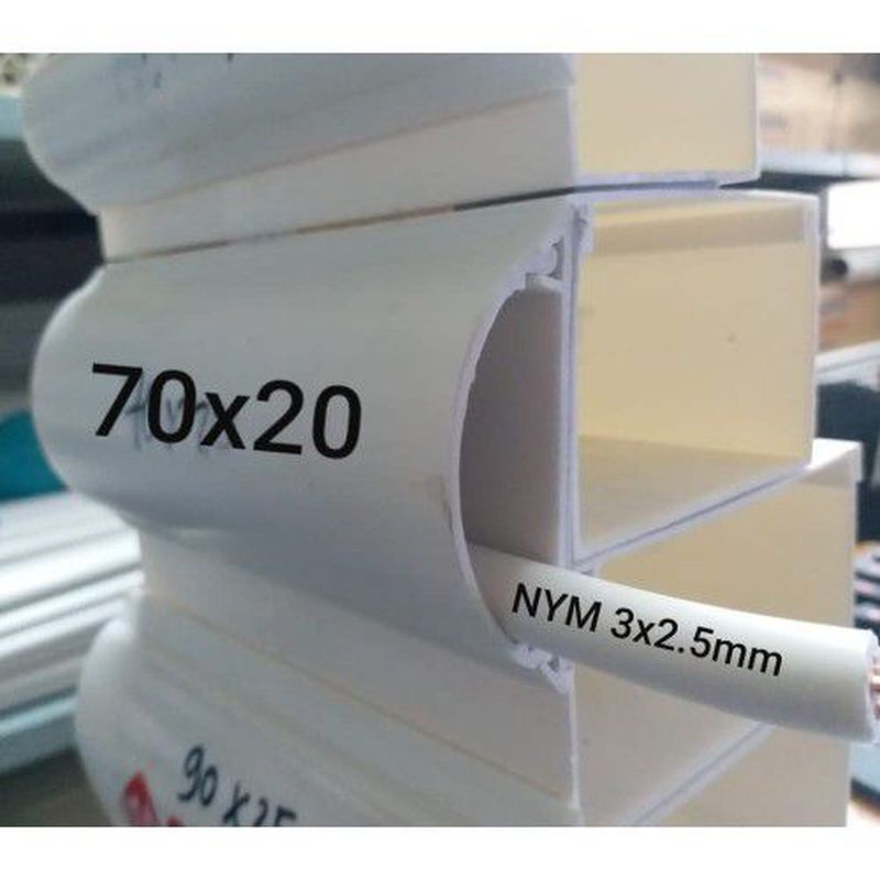 Trunking Oval 70 x 20mm