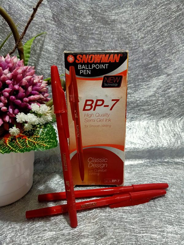 BALLPOINT SNOWMAN BP-7 MERAH
