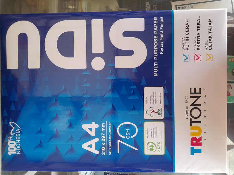 Kertas HVS A4, Kuarto 70gram SIDU