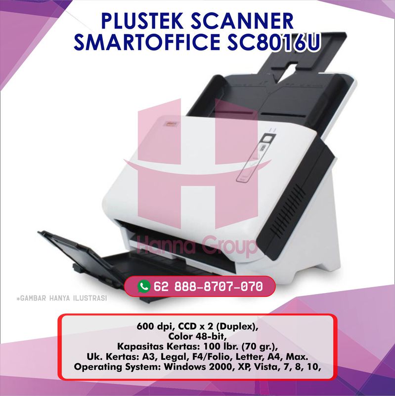 PLUSTEK SCANNER SMARTOFFICE SC8016U
