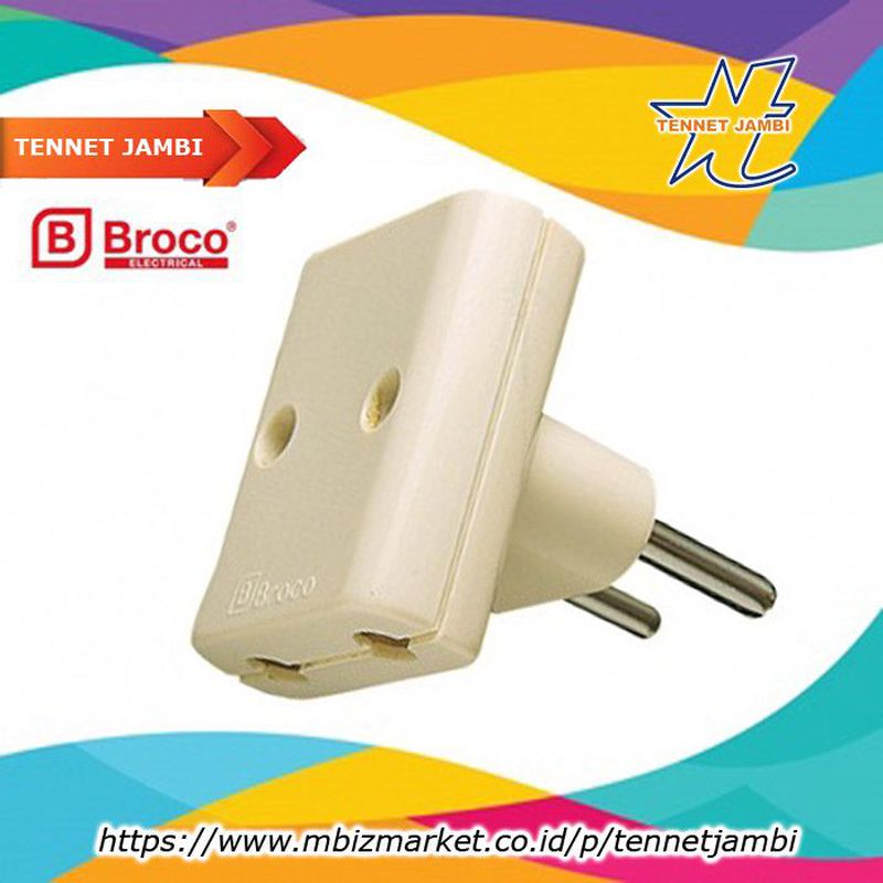 Steker Plug T Colokan Cabang 3 Broco