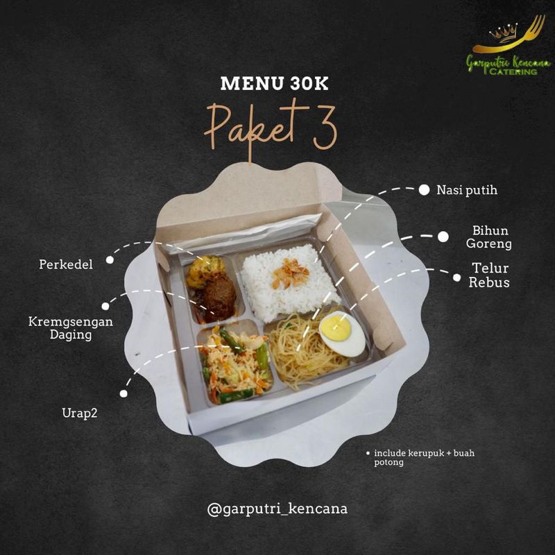 menu nasi kotak