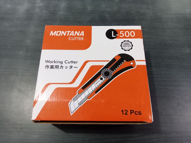 Pisau Cutter Montana L-500 @12 Pcs