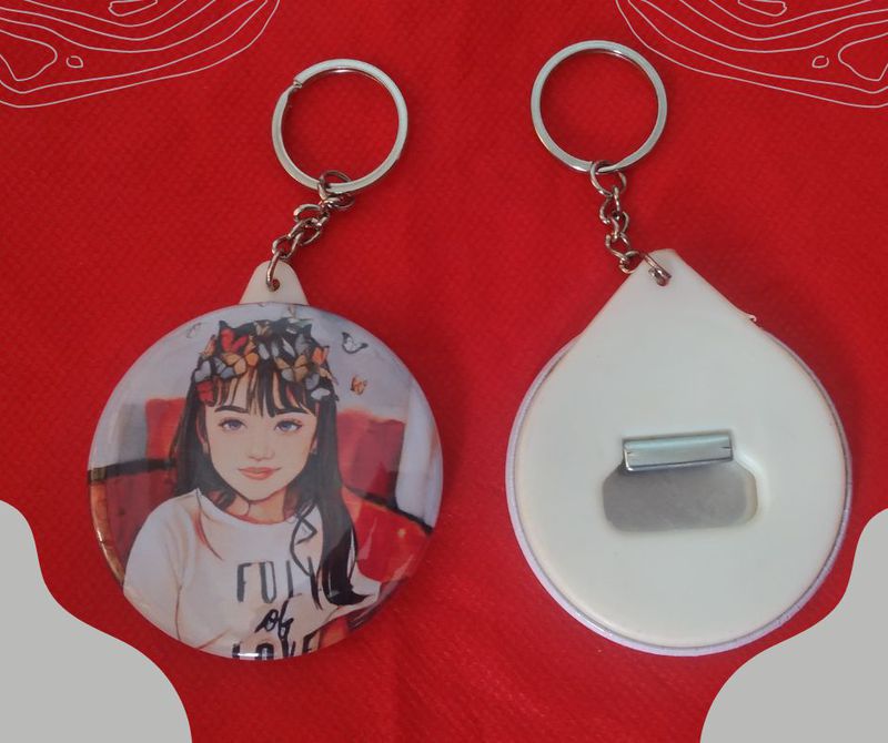 Gantungan Kunci Pin Buka Botol - 58mm