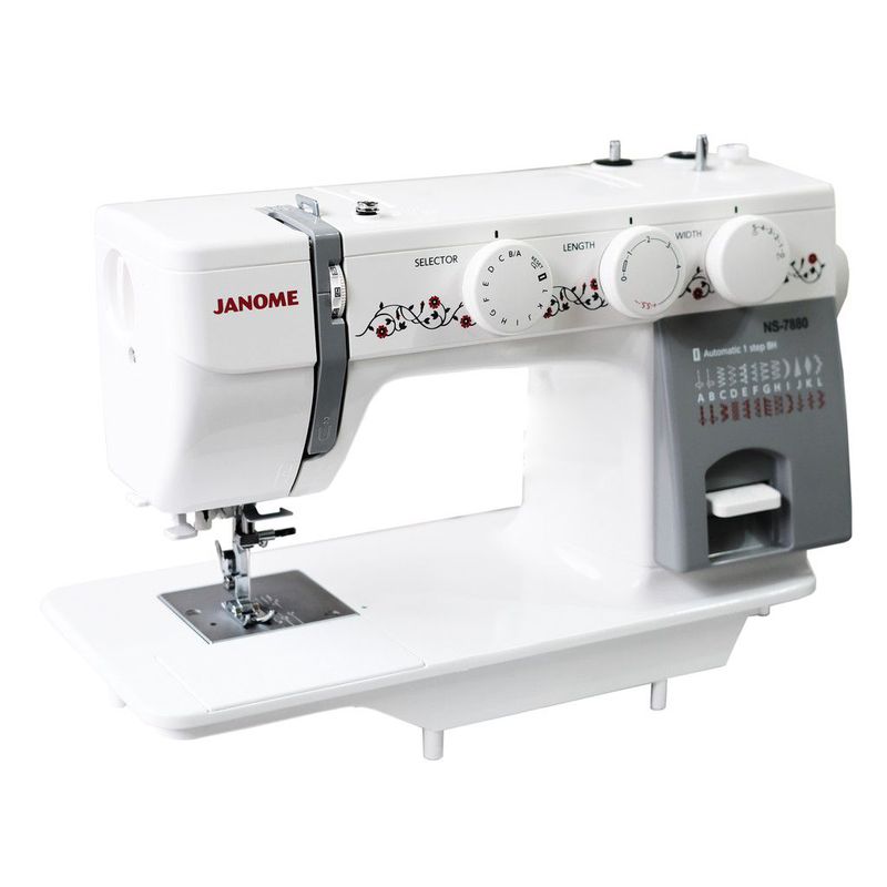 JANOME NS 7880 Mesin Jahit Semi Portable Lubang Kancing