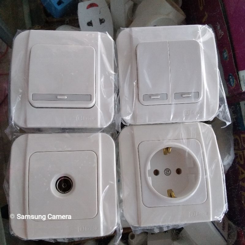 Saklar Broco Galleo Inbow Saklar Engkel, Saklar Seri, Stop Kontak, Sok ...