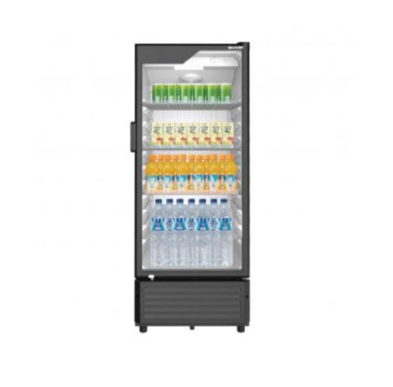 Showcase Sharp SCH 170 FS/ SHOWCASE 150LITER/ DOUBLE GLASS DOOR