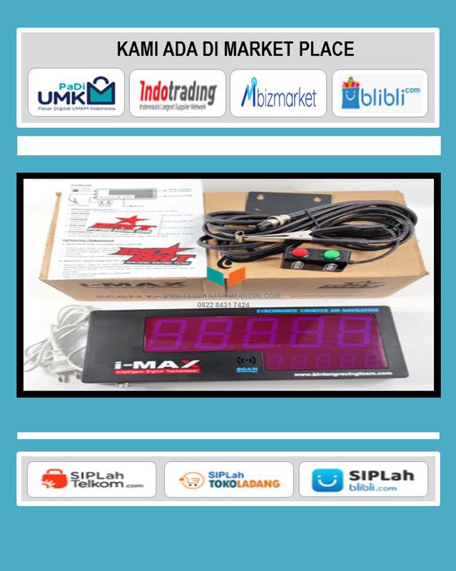 DIGITAL TACHOMETER IMAX BRT RPM METER MOBIL & MOTOR