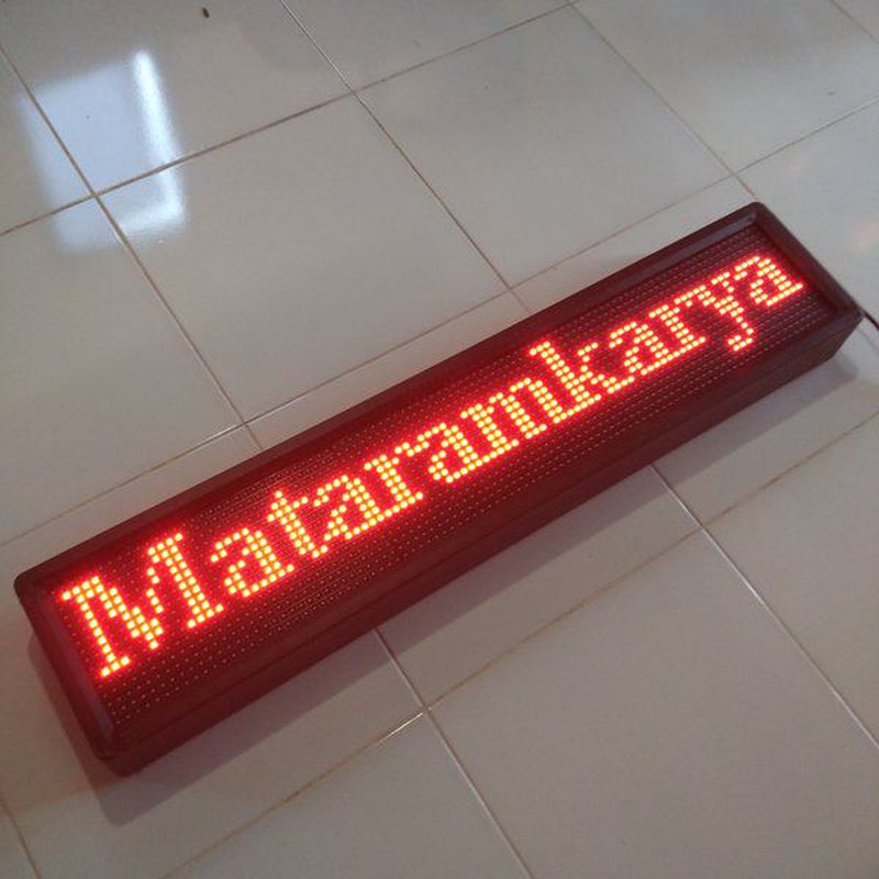 RUNNING TEXT INDOOR - 352X16 CM