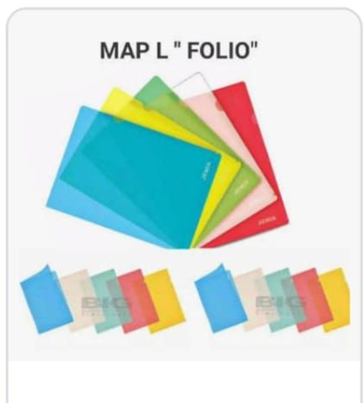 map plastik L folio