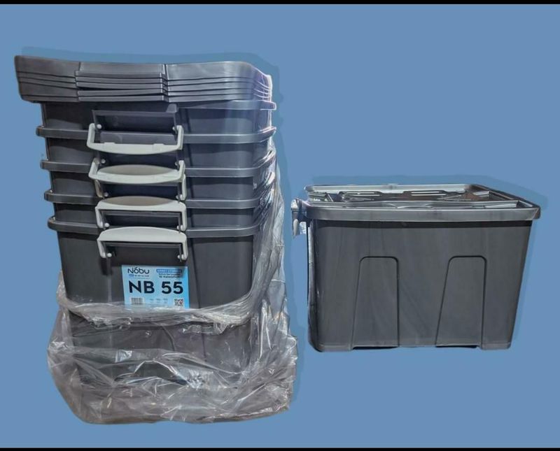 BOX CONTAINER 55 LITER NOBU SILVER