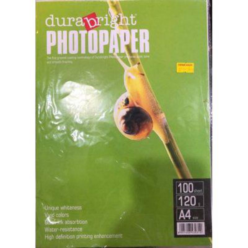 DURABRIGHT INKJET PAPER A4 110GSM (100) (ATK)