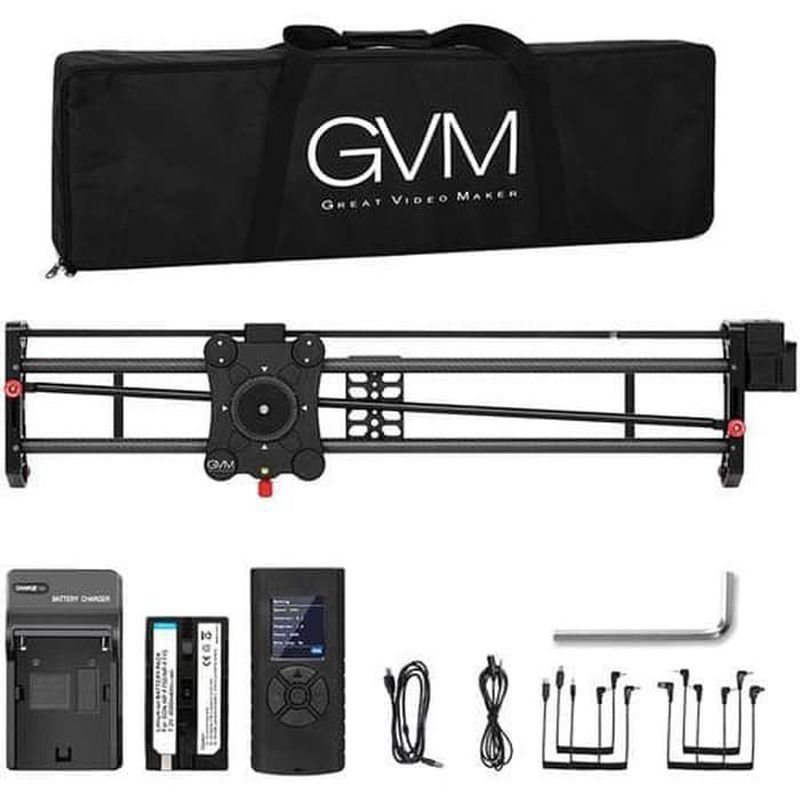 GVM GP-120QD Video Carbon Fiber Motorized Camera Parallax Slider