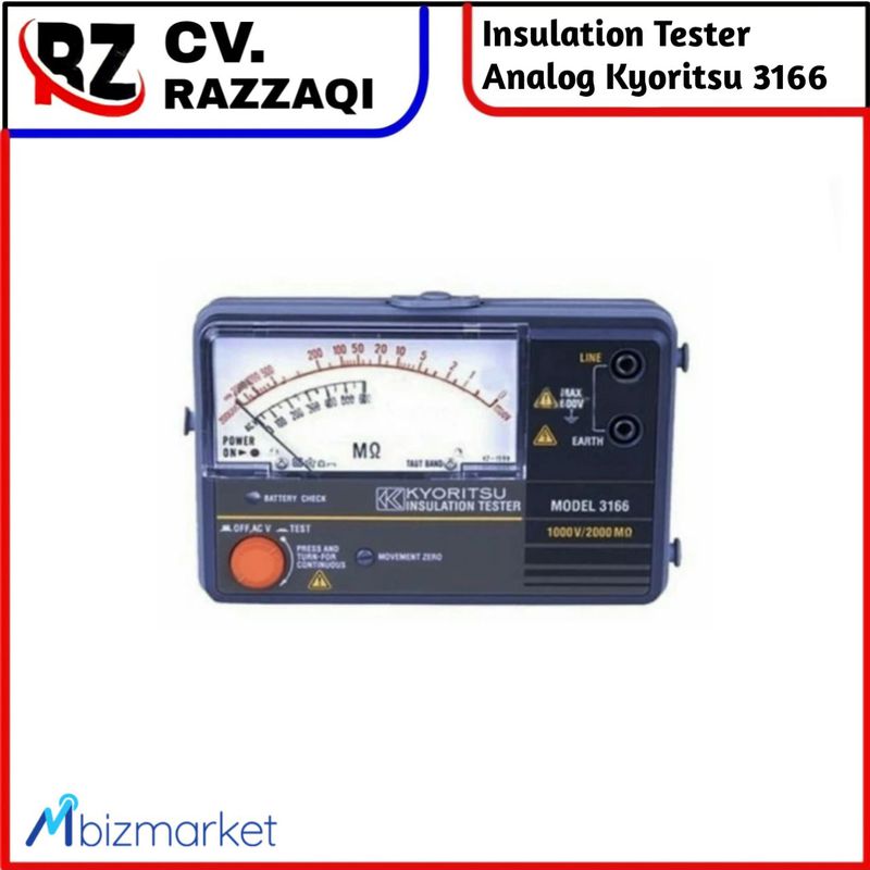 Insulation Tester Analog Kyoritsu 3166 Megger Analog Kyoritsu 3166