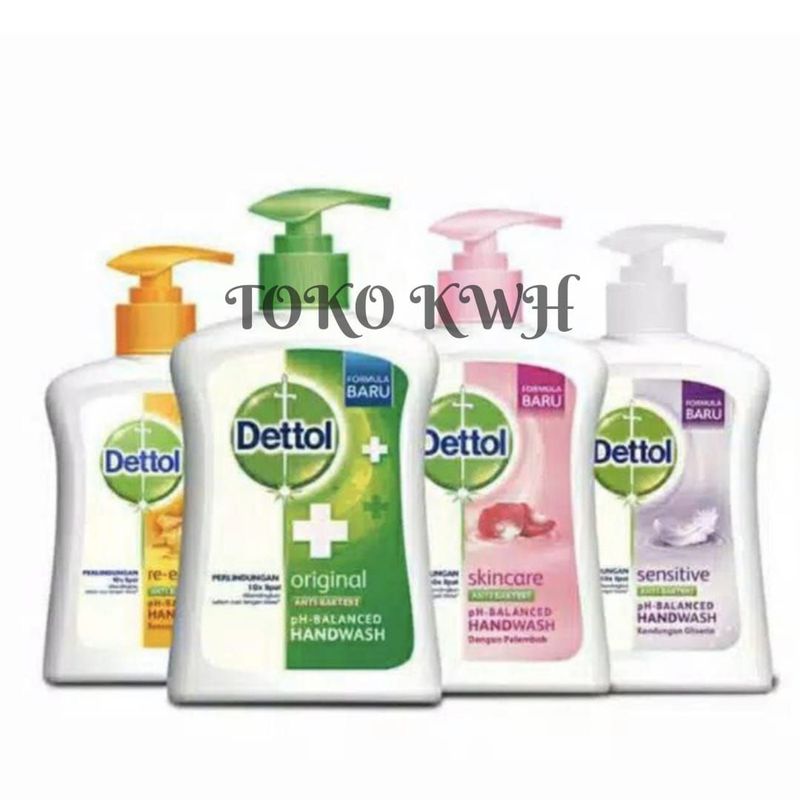 Dettol Hand wash / Handsoap / sabun cuci tangan 245 ml kemasan botol pump
