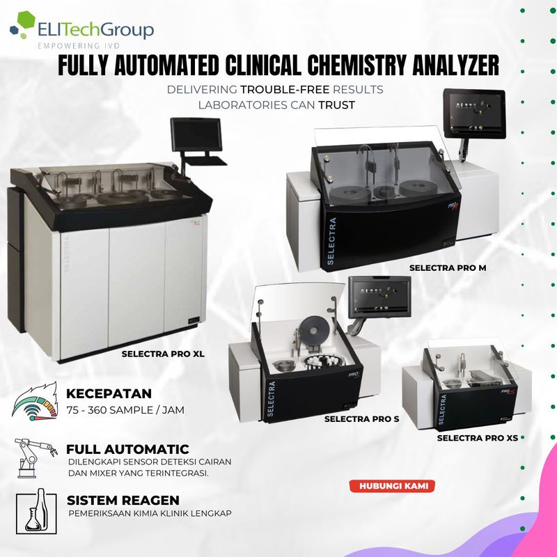 FULLY AUTOMATED CLINICAL CHEMISTRY ANALYZER - Selectra Pro XL