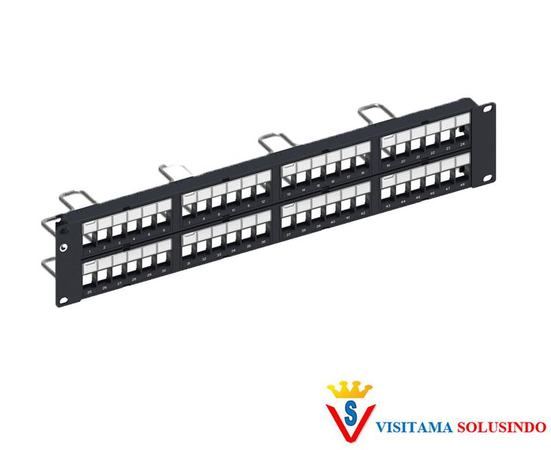Patch Panel RJ 45 Cat 6 (Comscope Copper Patch Panel CPP-UDDM-SL-2U-48)