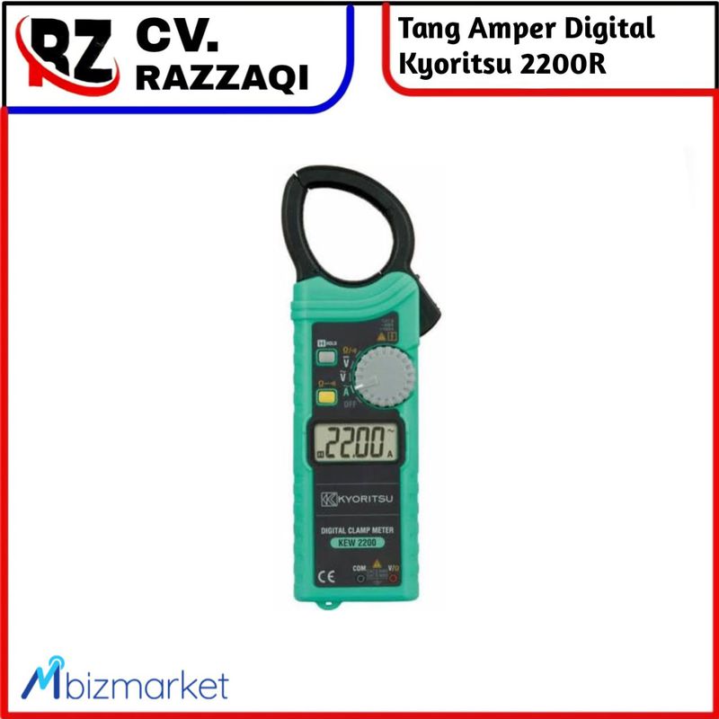 Tang Amper Digital Kyoritsu 2200R Tang Ampere Clamp Meter Clemp Meter