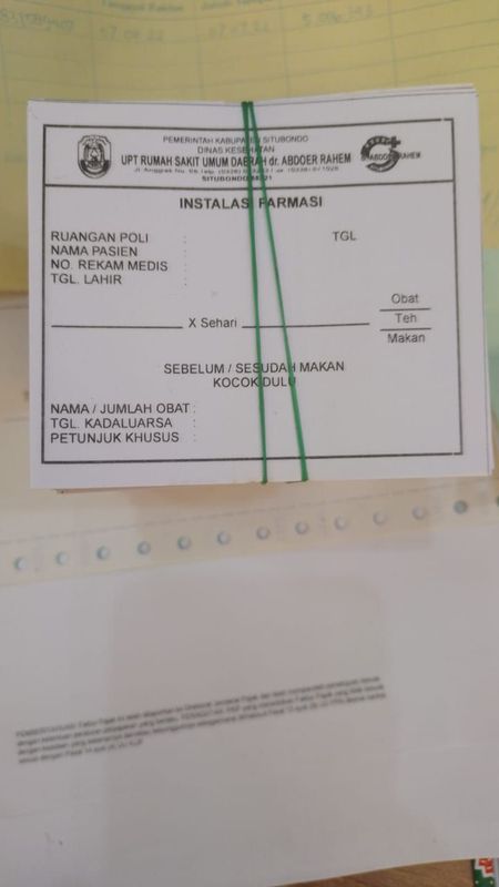 Etiket Obat Sirup. RSAR