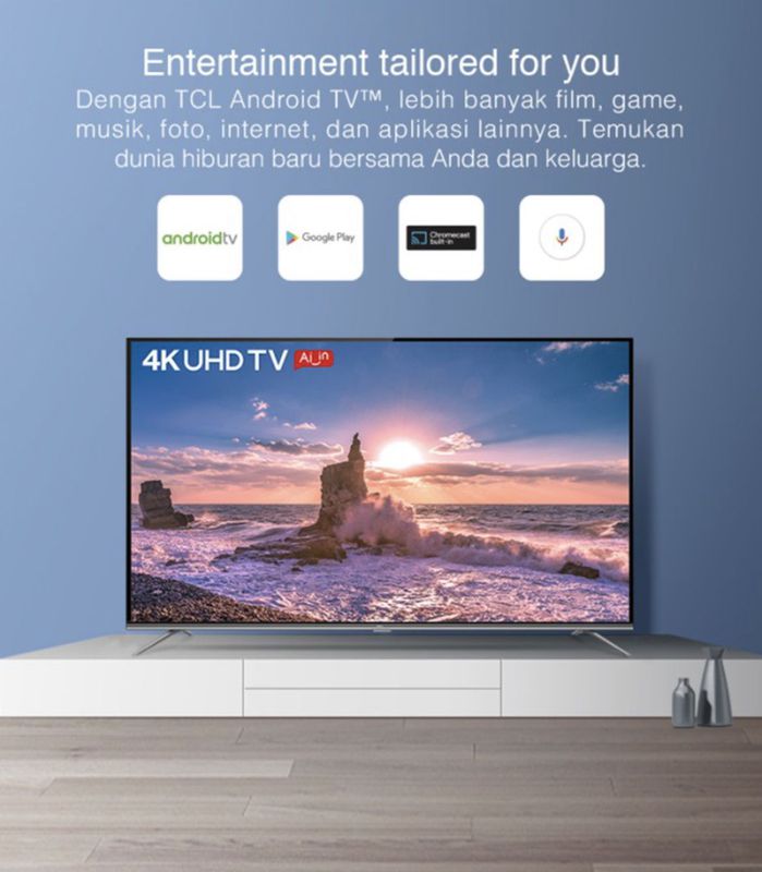 LED TV TCL SMART ANDROID UHD 4K 50"