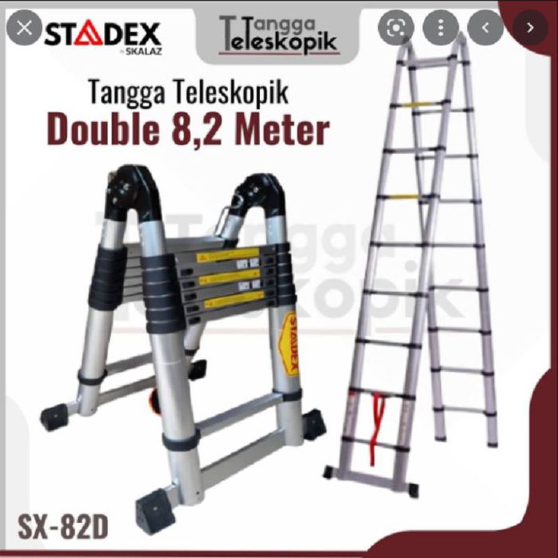 Tangga Telescopic 8,2 Meter Double