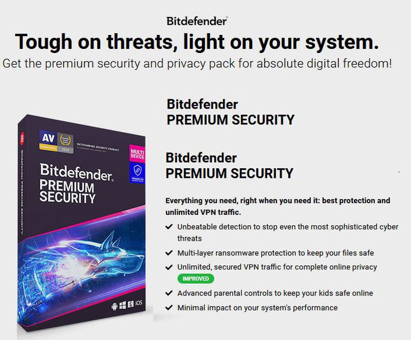 Antivirus Bitdefender Total Security Premium ( 5 user 1 tahun ) Original