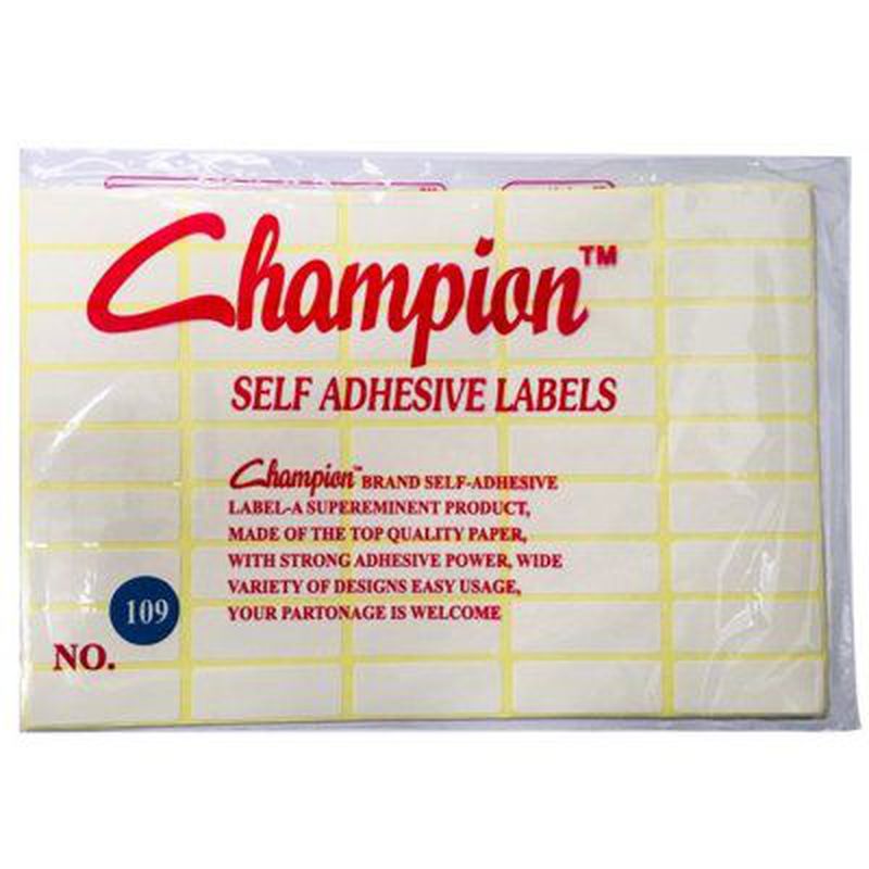 LABEL CHAMPION 109 (ATK)