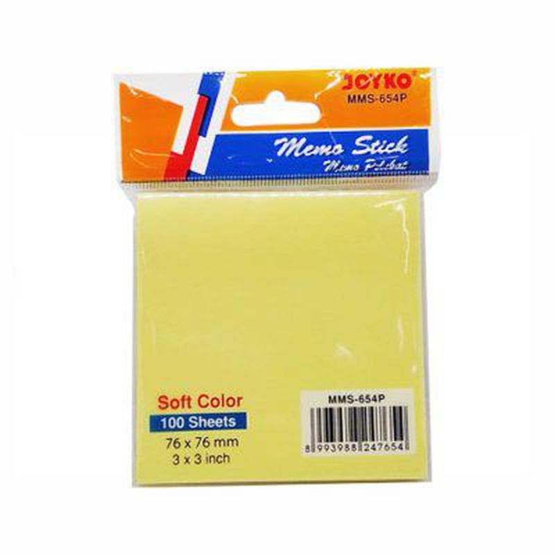 MEMO STICK SOFT COLOR 76 X 76 MM 100 SHEETS JOYKO MMS-654P (ATK)