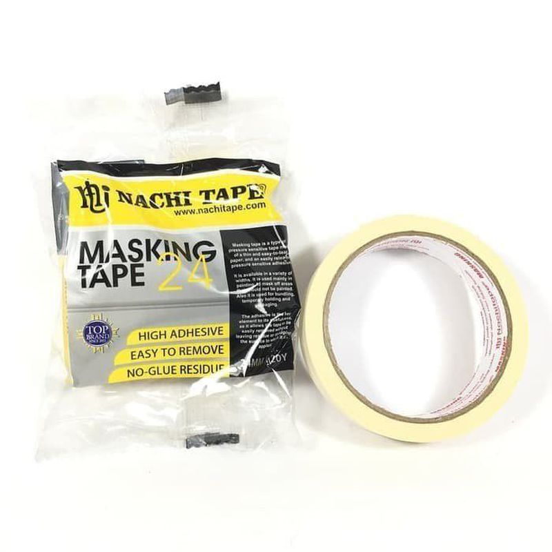 ISOLASI KERTAS NACHI MASKING TAPE 24 MM / 1 INCHI X 20 YARD