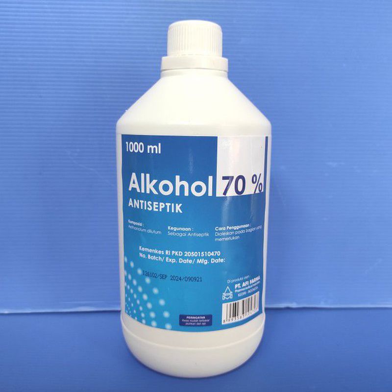 ALKOHOL 70% 1 liter / 1000 ml AFI FARMA
