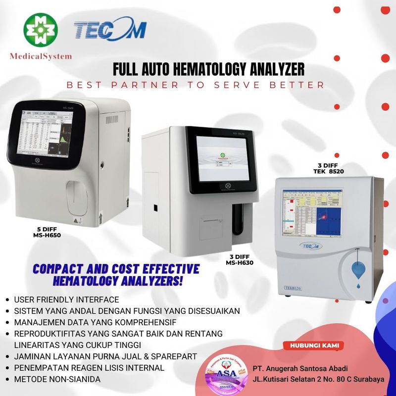 FULL AUTO HEMATOLOGY ANALYZER - 3 Diff MS-H630