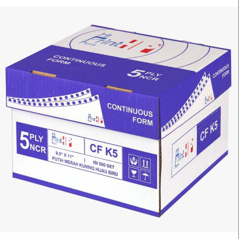 CONTINUOUS FORM 5 PLY 9.5 x 11 HI PRINT ( ISI 500 SHEETS)