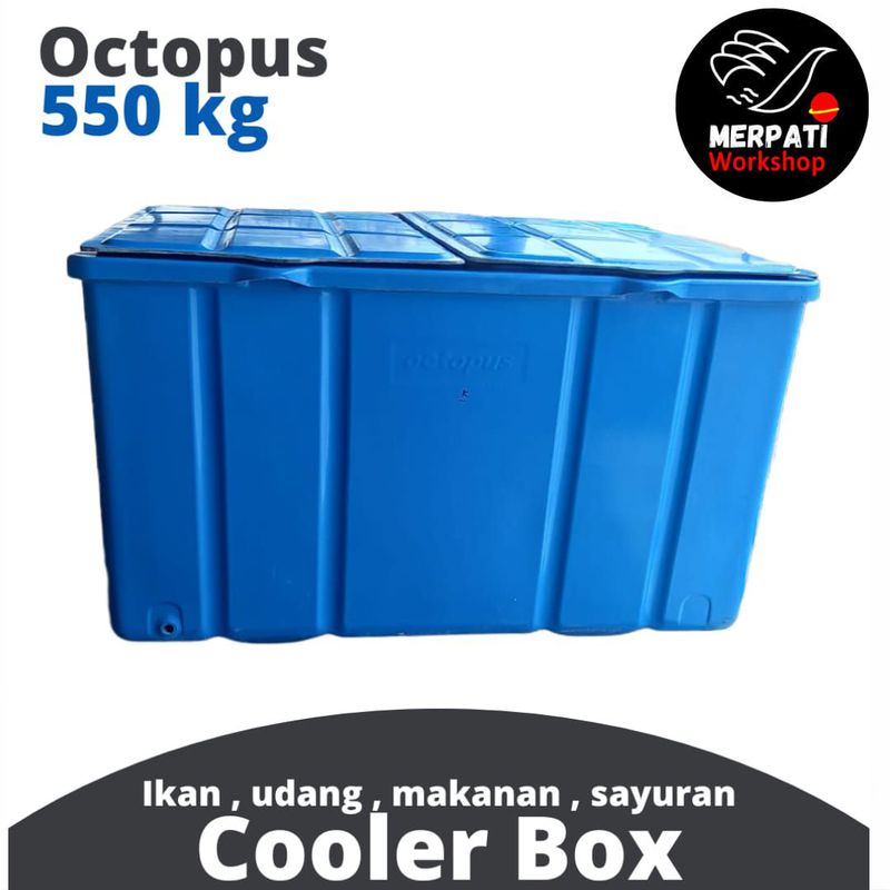 Fish Box Cool Box Cooler Box Peti Ikan OCTOPUS 550Kg Peti Es Fiberglass ...