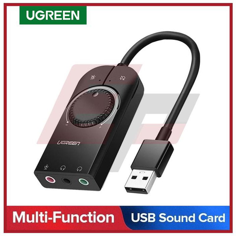 UGREEN 50599 USB EXTERNAL STEREO SOUNDCARD AUDIO ADAPTER JACK 3.5MM