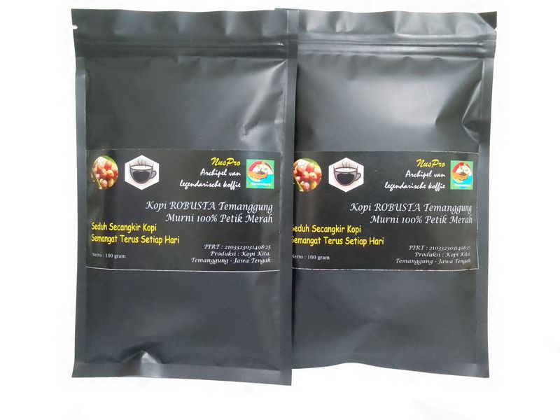 KOPI ROBUSTA MURNI 100% PETIK MERAH