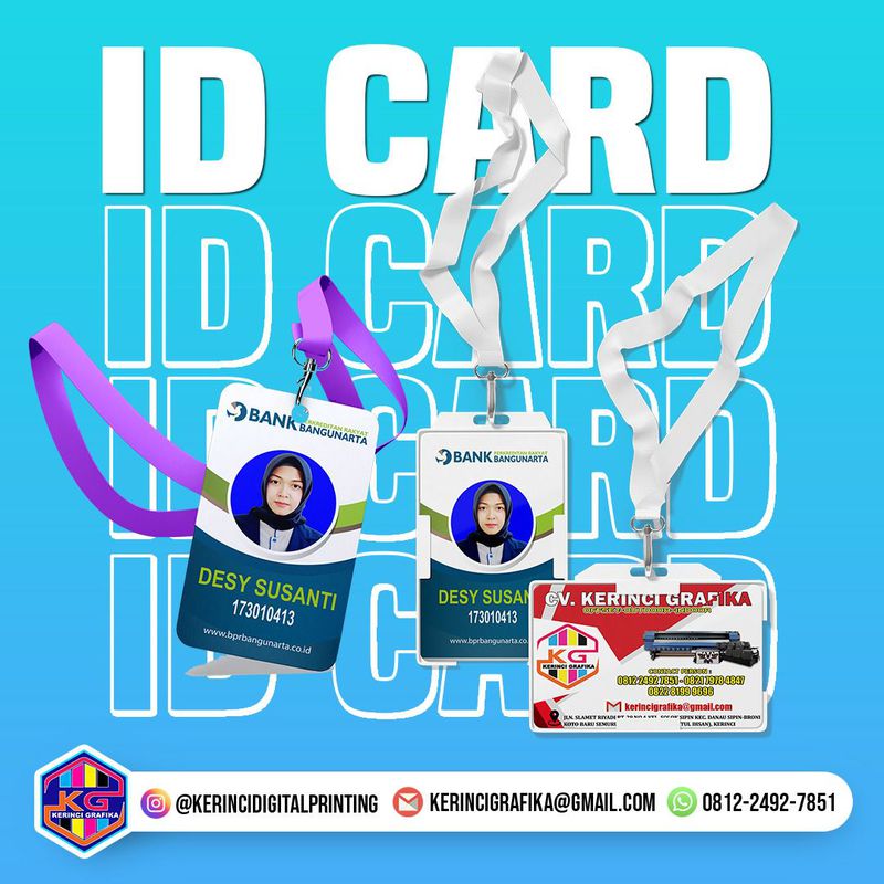 ID CARD+Tali+tempat ID CARD.. FREE DESIGN.. - Tali Id Card Pakai Tulisan