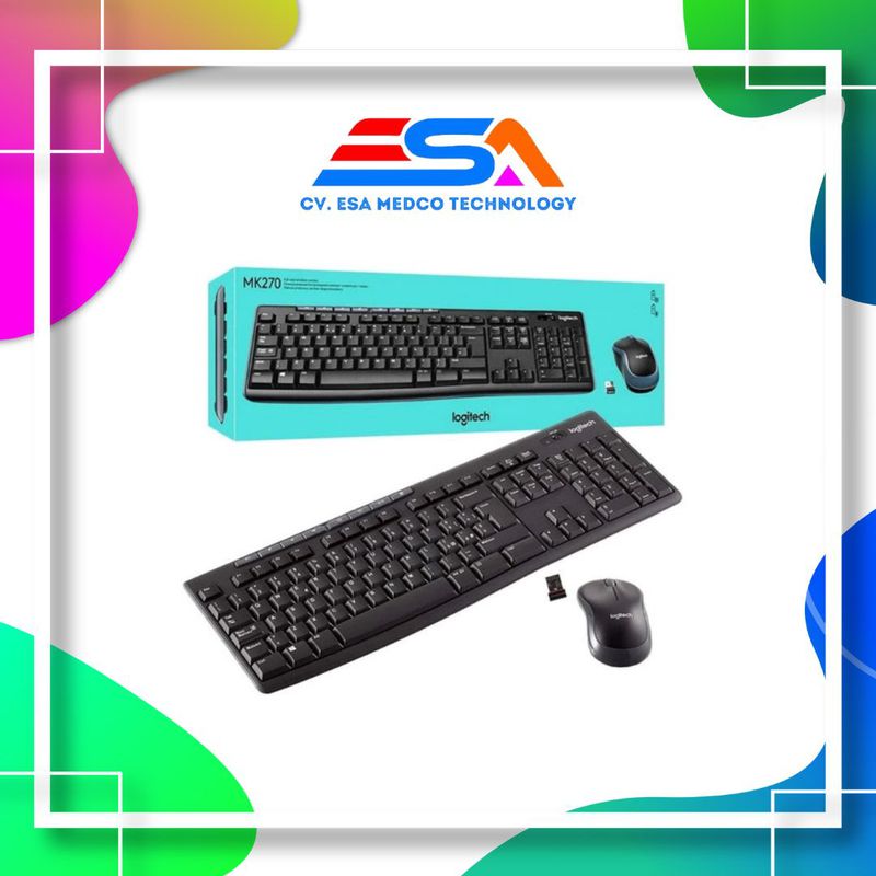 Keyboard Mouse Logitech Wireless Mk270 Combo