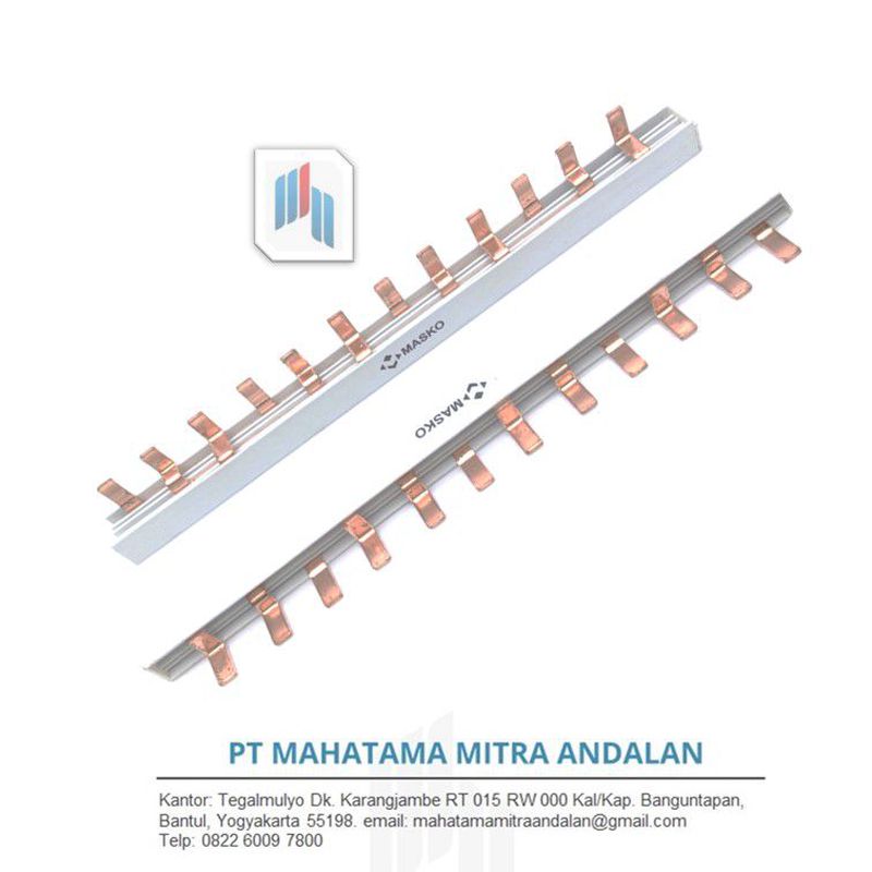 Busbar Sisir MCB MASKO 3 Phase 12 Pin