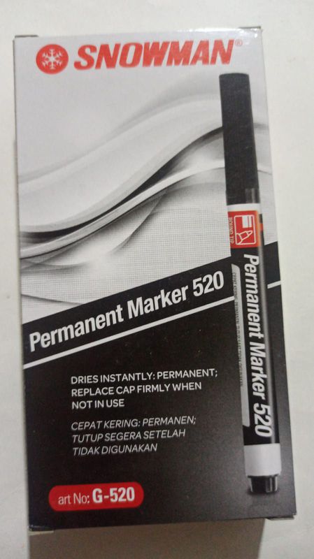 snowman permanent marker 520