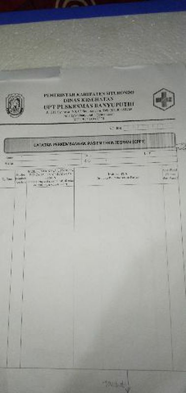 Catatan Perkembangan Pasien Terintegrasi (CPPT). PKM BANYUPUTIH