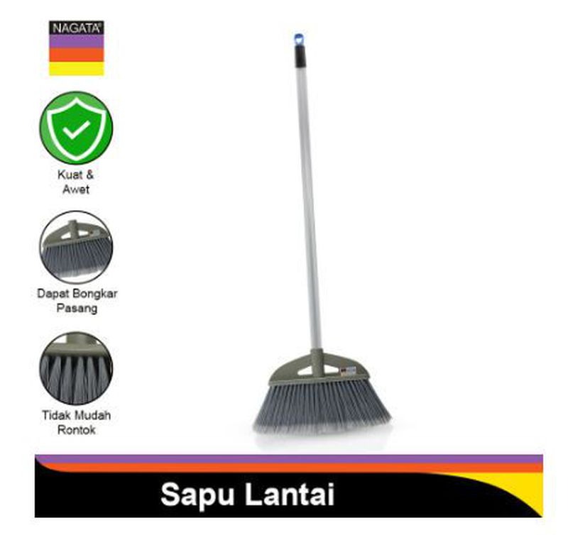 NAGATA Sapu Lantai Nylon Sapu Plastik